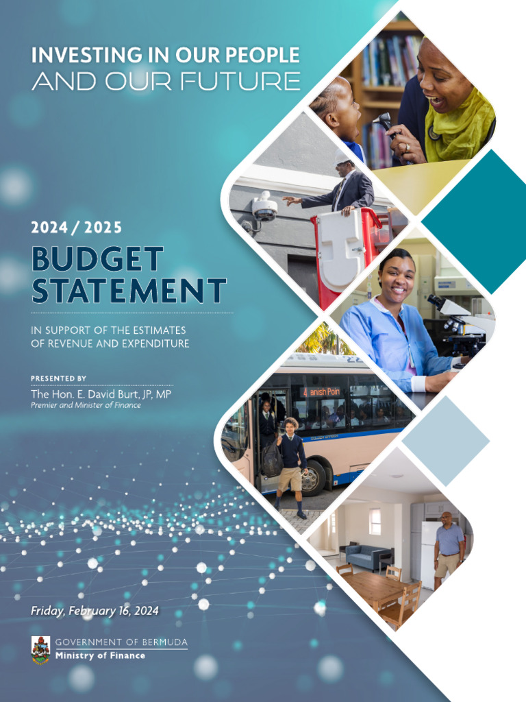 Premier David Burt National Budget Statement 2024 | PDF | Cost Of ...