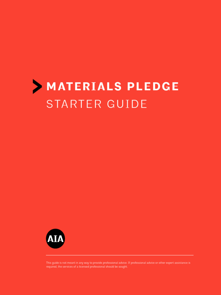 Materials-Pledge-Starter-Guide-2021 | PDF | Life Cycle Assessment ...