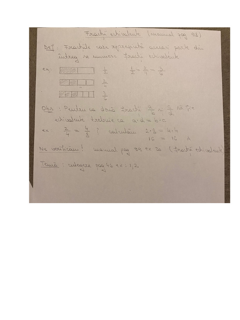Fractii Echivalente | PDF