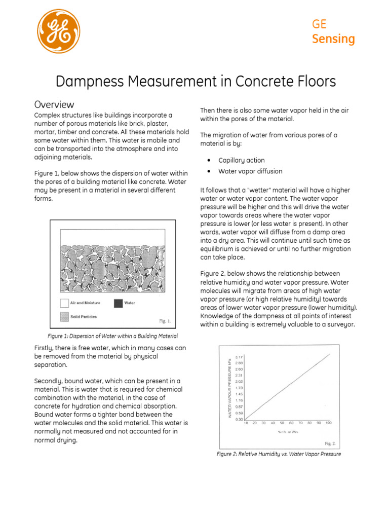 Protimeter - Damp Concrete Floor | PDF | Humidity | Water