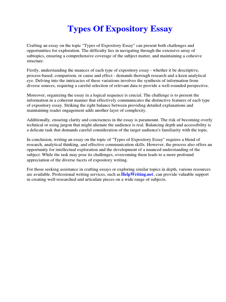 Types of Expository Essay | PDF | Special Relativity | Essays