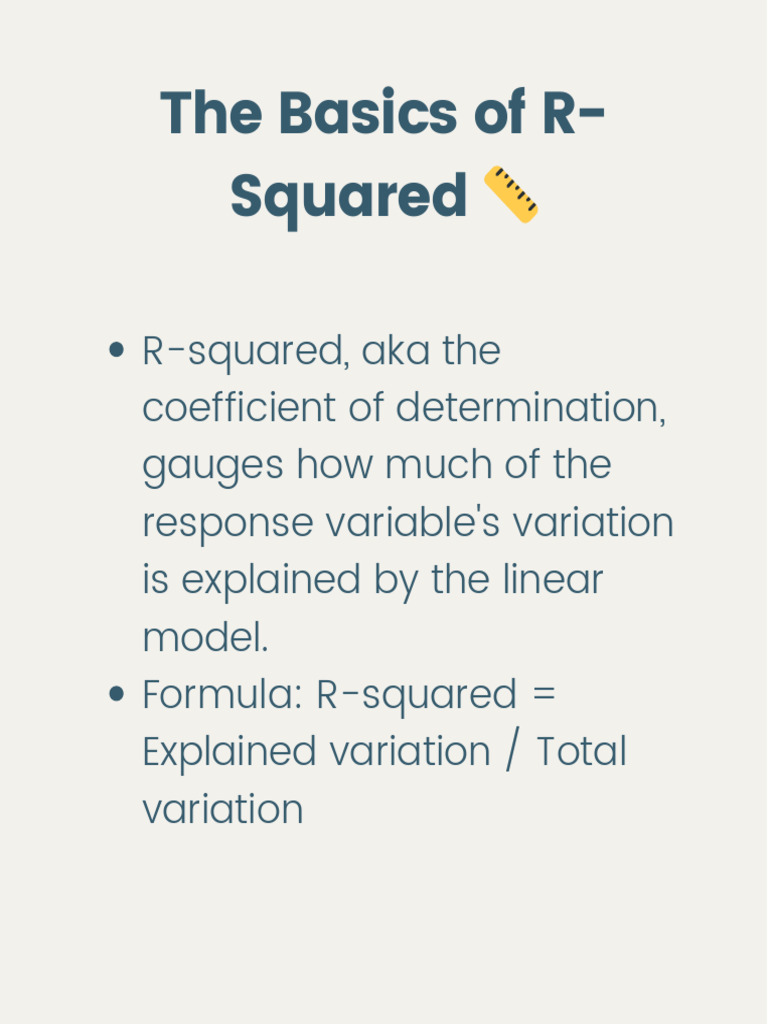 Understanding R-Squared and Adjusted R-Squared | PDF | Teaching Methods ...