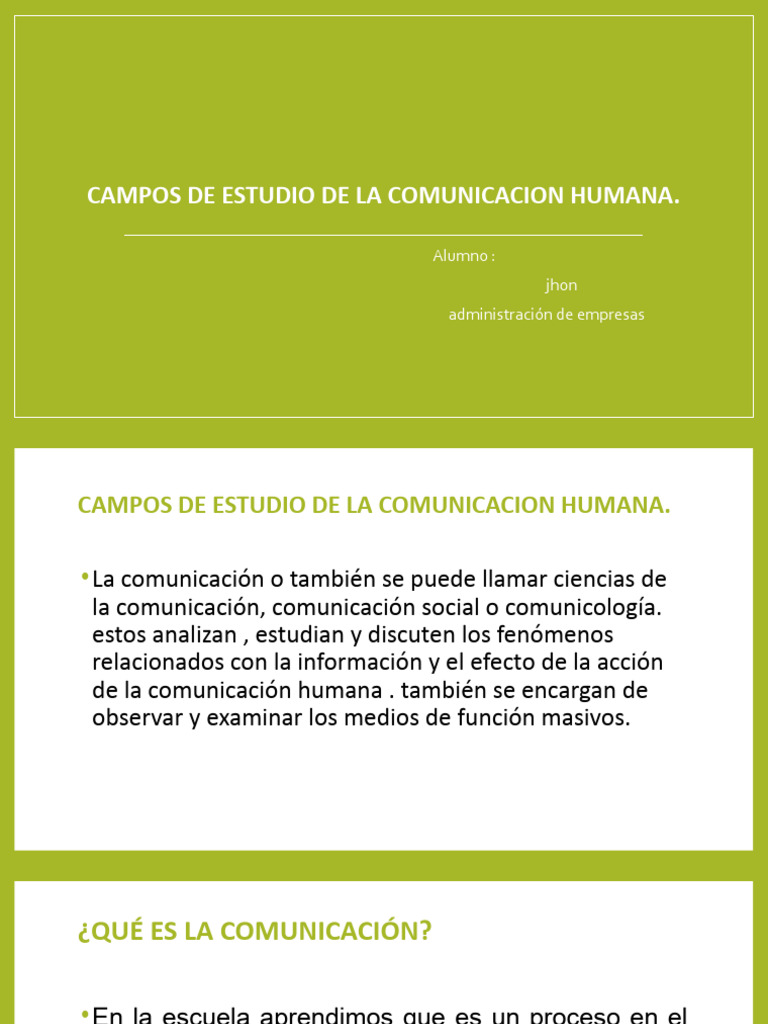 COMUNICACION HUMANA (2) | PDF