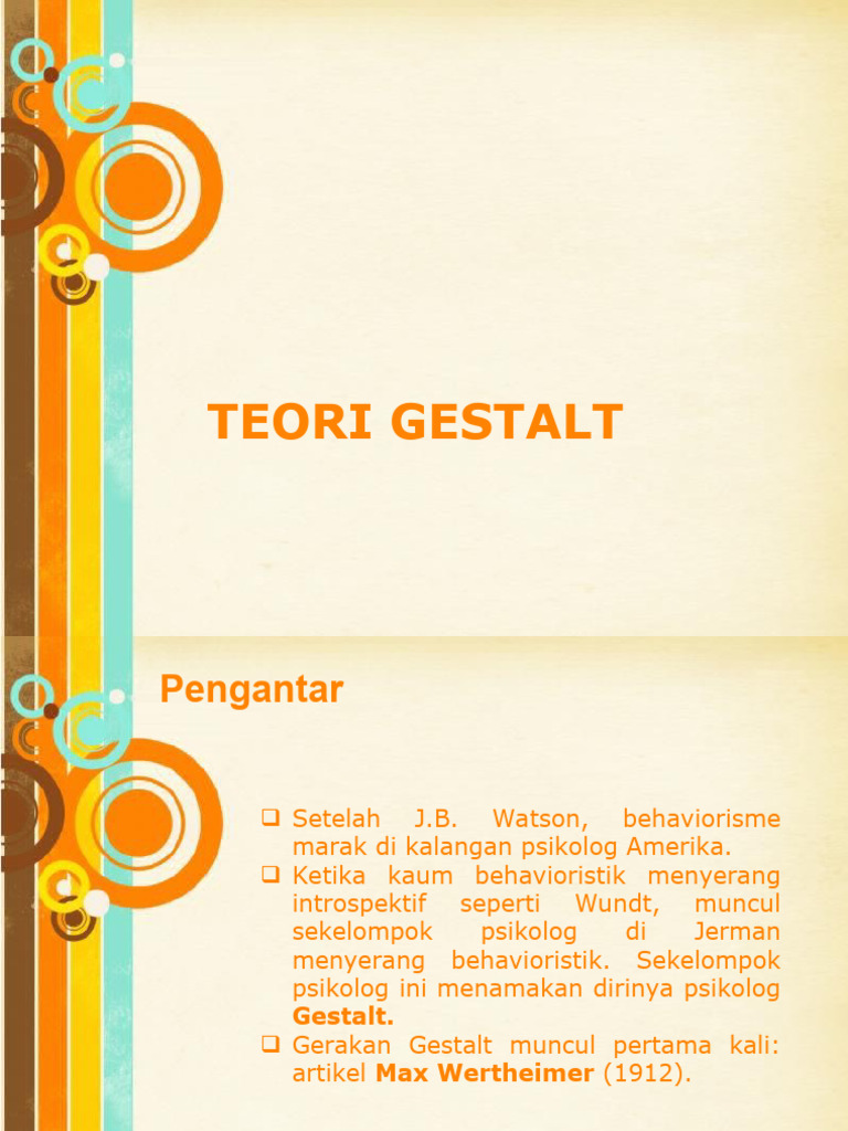 Teori Gestalt 2 | PDF | Filsafat