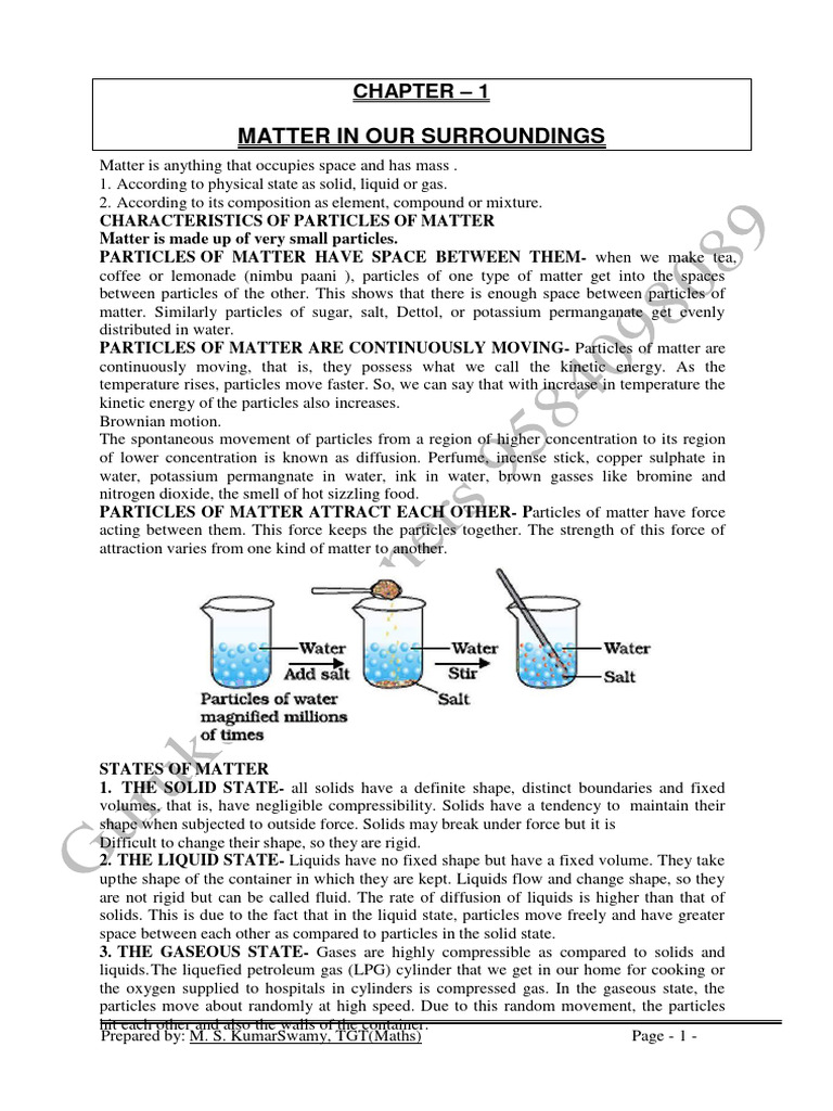 Science Class 9 Booklet Edited | PDF