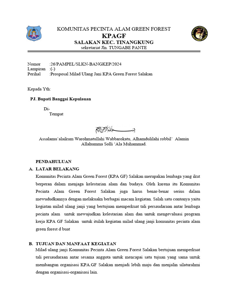 Proposal Midal KPA GF 2024 | PDF