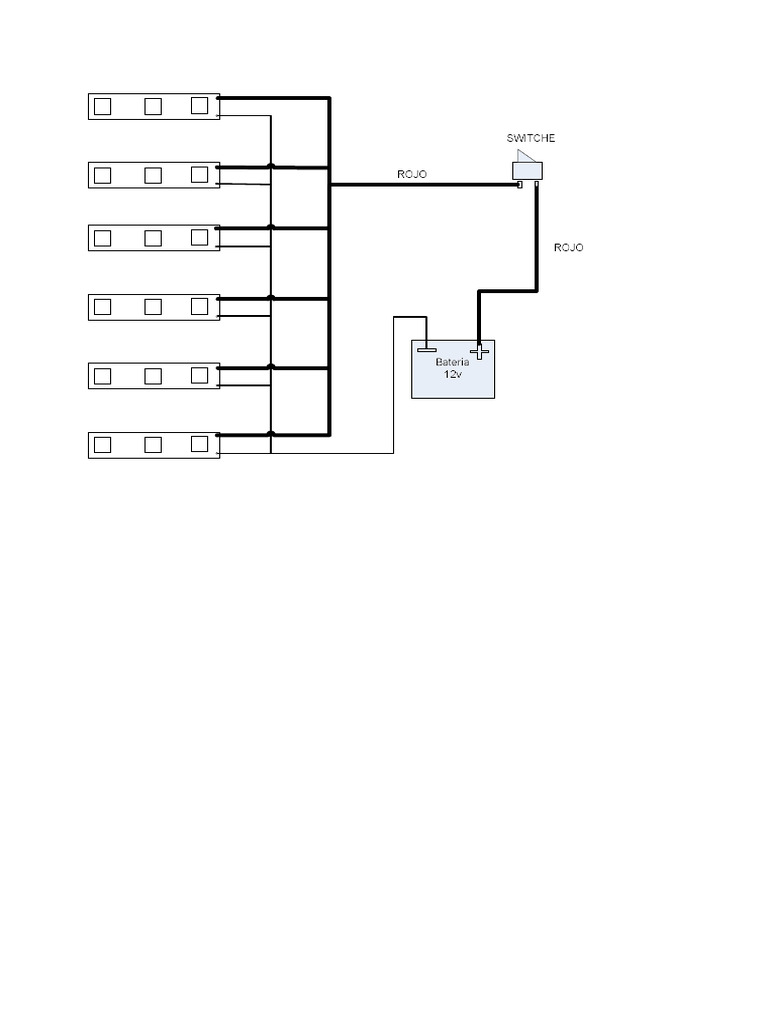Visio-CONEXION 6 MODULOS LED CON SWITCHE | PDF