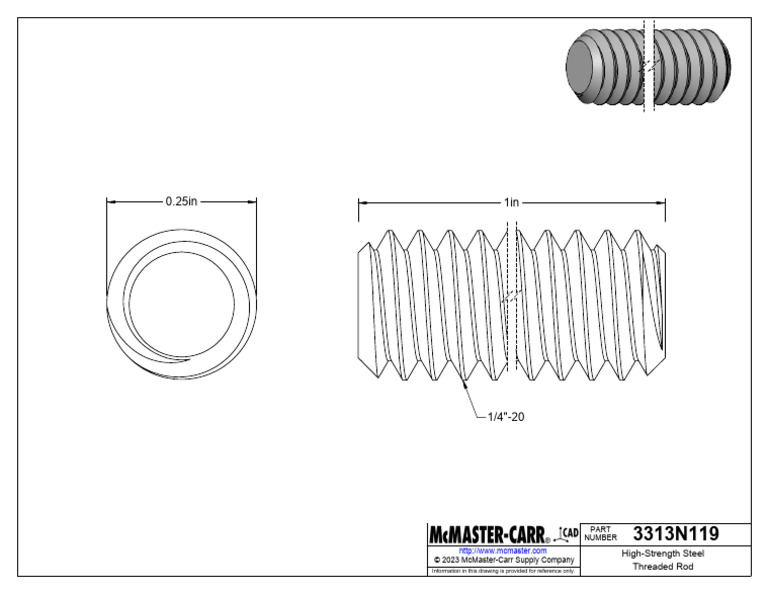 High-Strength Steel Threaded Rod Specs | PDF