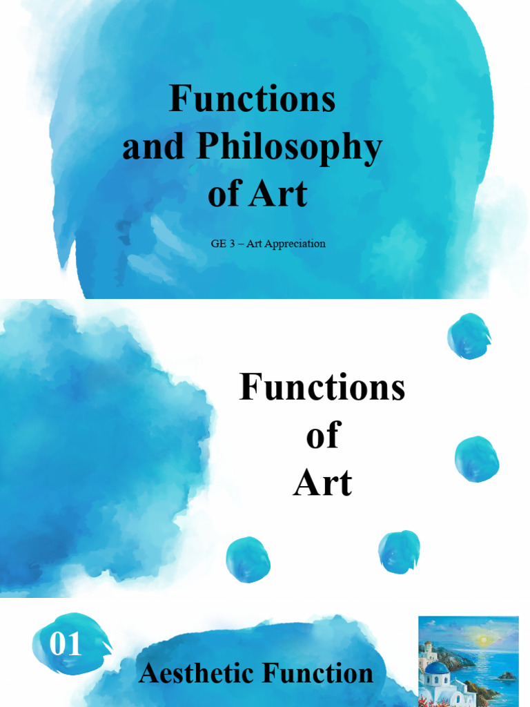 Functions and Philosophy of Art | PDF | Beauty | Aesthetics