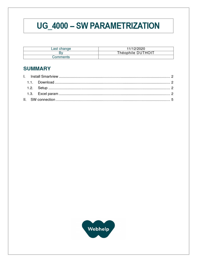 UG - 4000 - Smartview Parametrization | PDF | Microsoft Excel ...