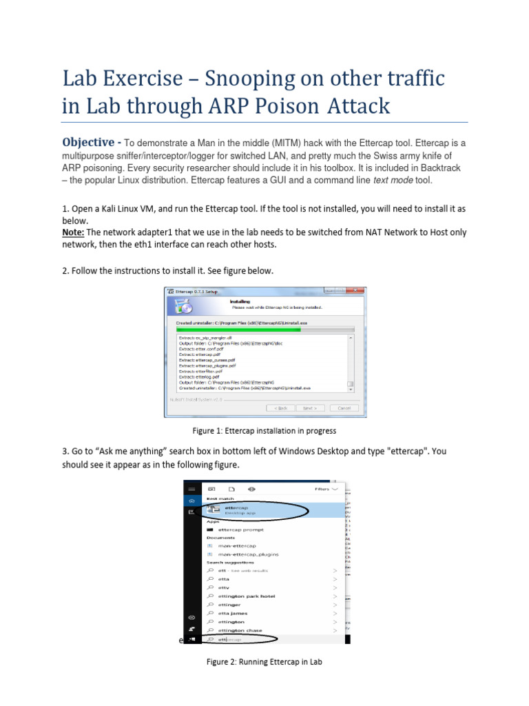 Tutorial 4 - ARP Attack | PDF | Transmission Control Protocol ...