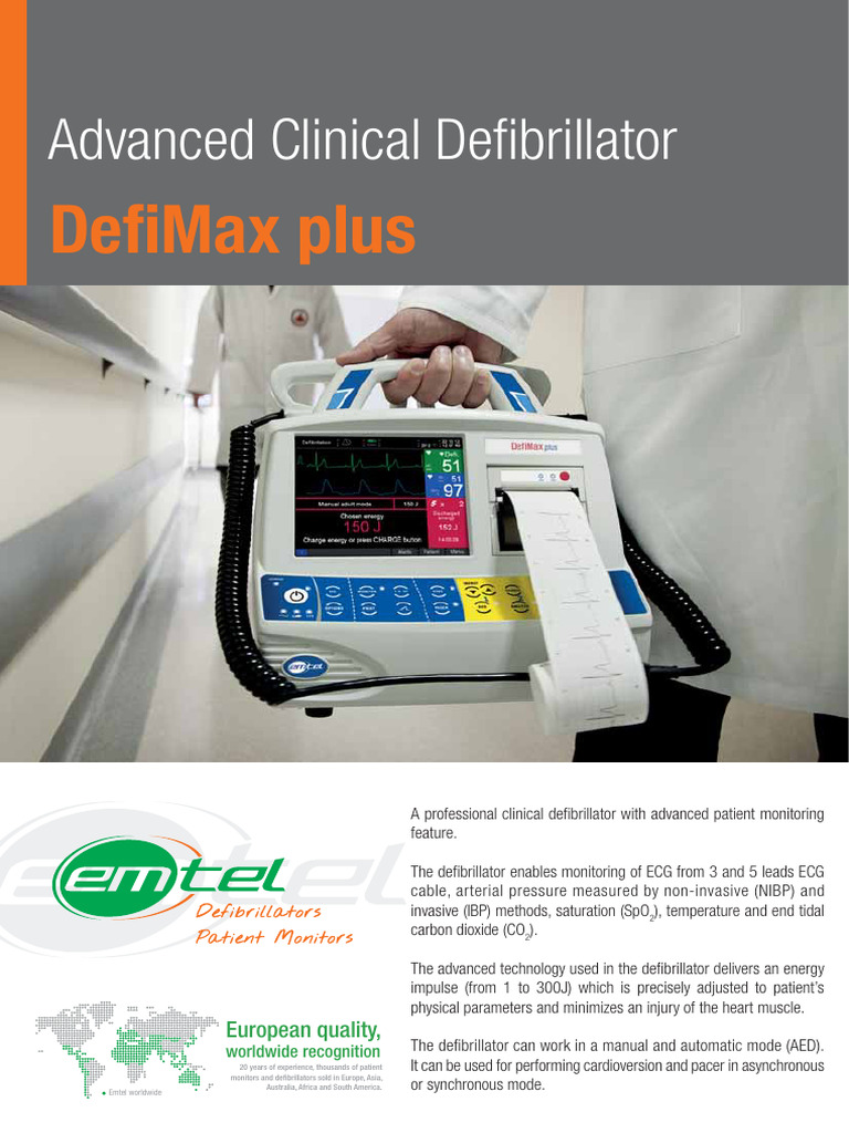 DefiMax Plus - Brochure | PDF | Electrocardiography | Heart Rate