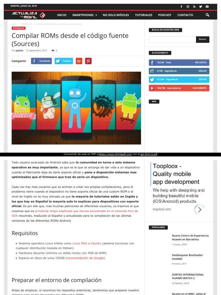 Compilar Roms Desde El Codigo Fuente | PDF