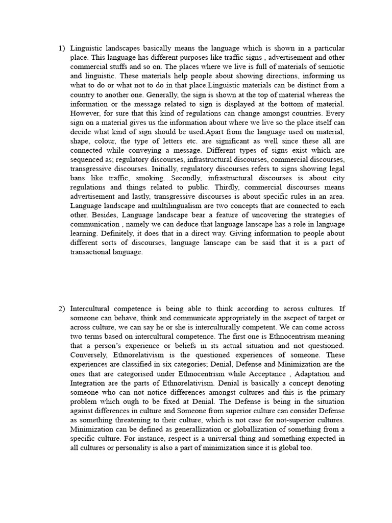 Linguistic Landscapes Basically Means The Language Which Is Shown in A ...