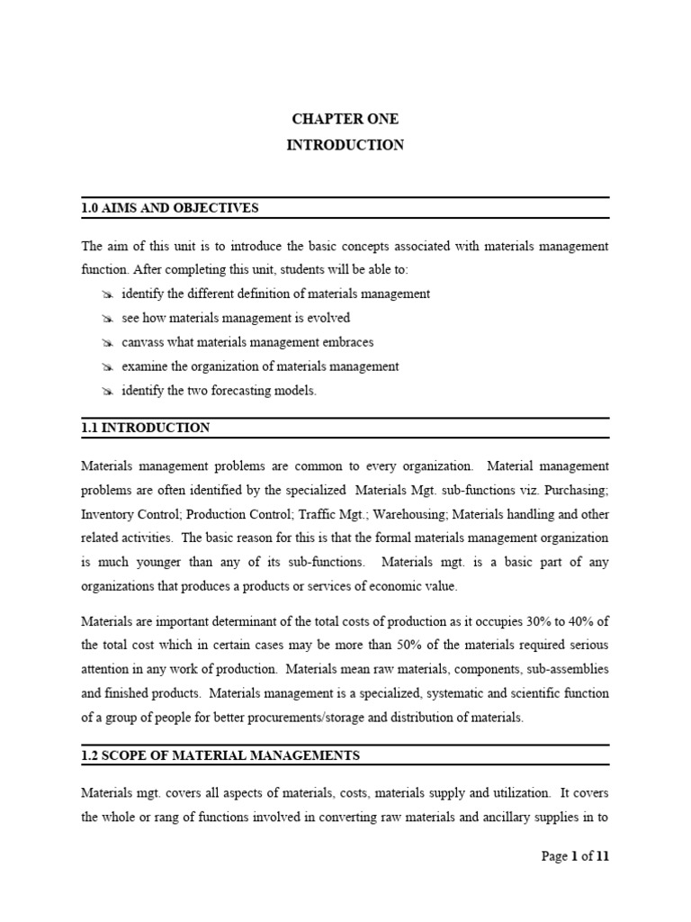 MM CH 1 | PDF | Inventory | Sales