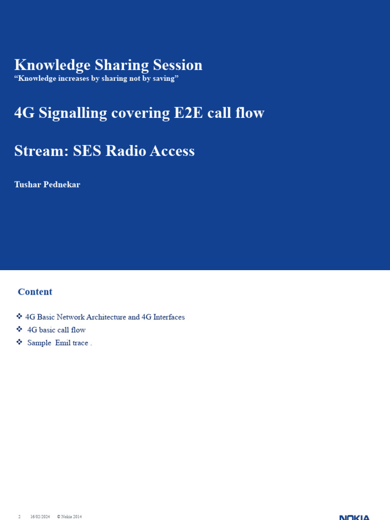 LTE Call Flow | PDF | Computers