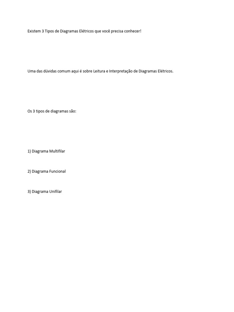 Os 3 Tipos de Diagramas | PDF