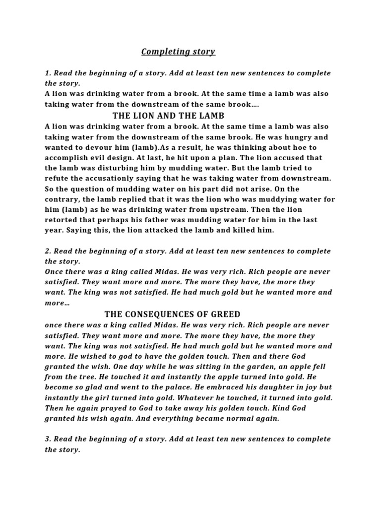 Read The Beginning of A Story | PDF