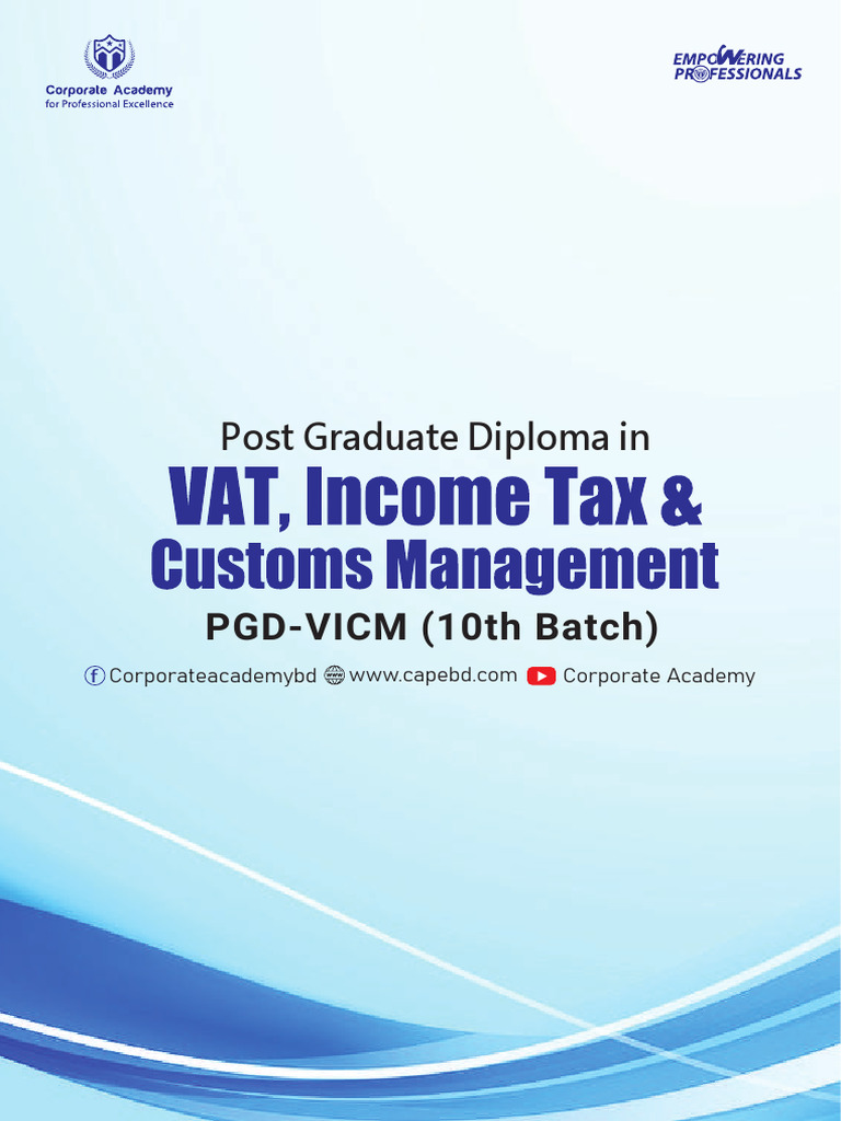 PGD Brochure 10th Batch | PDF | Value Added Tax | Taxes