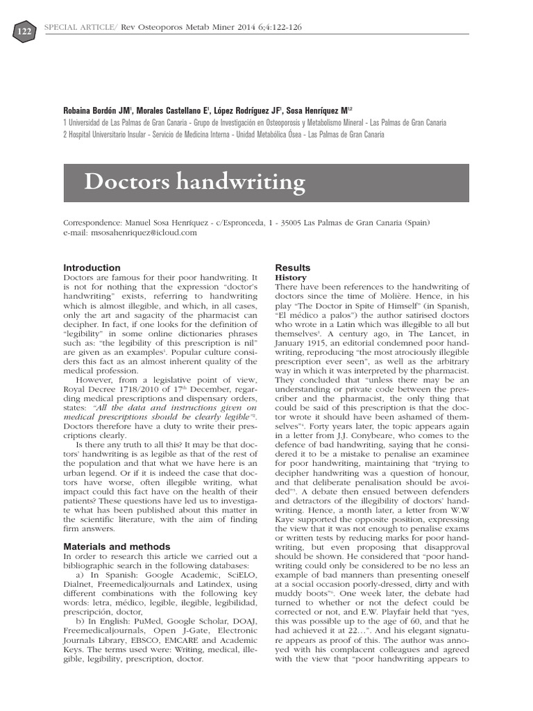 Doctors Handwriting | PDF