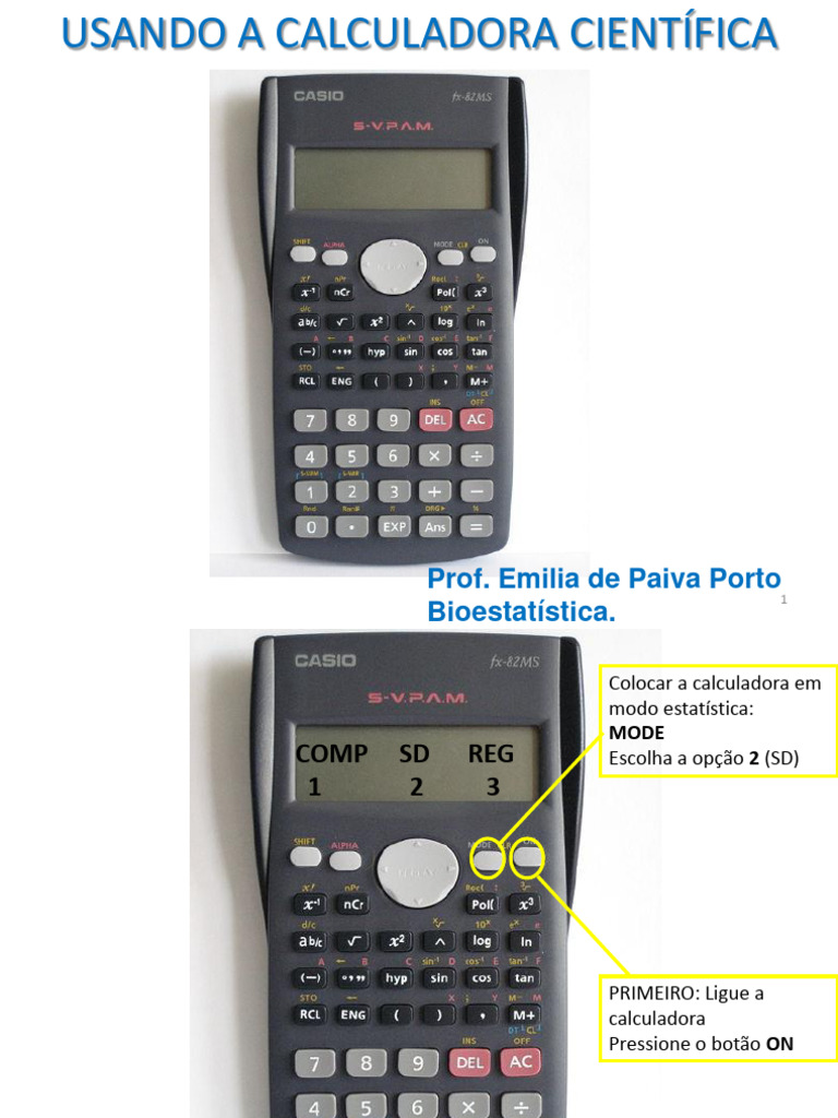 Como Usar A Calculadora Científica | PDF | Variação | Teclado de computador