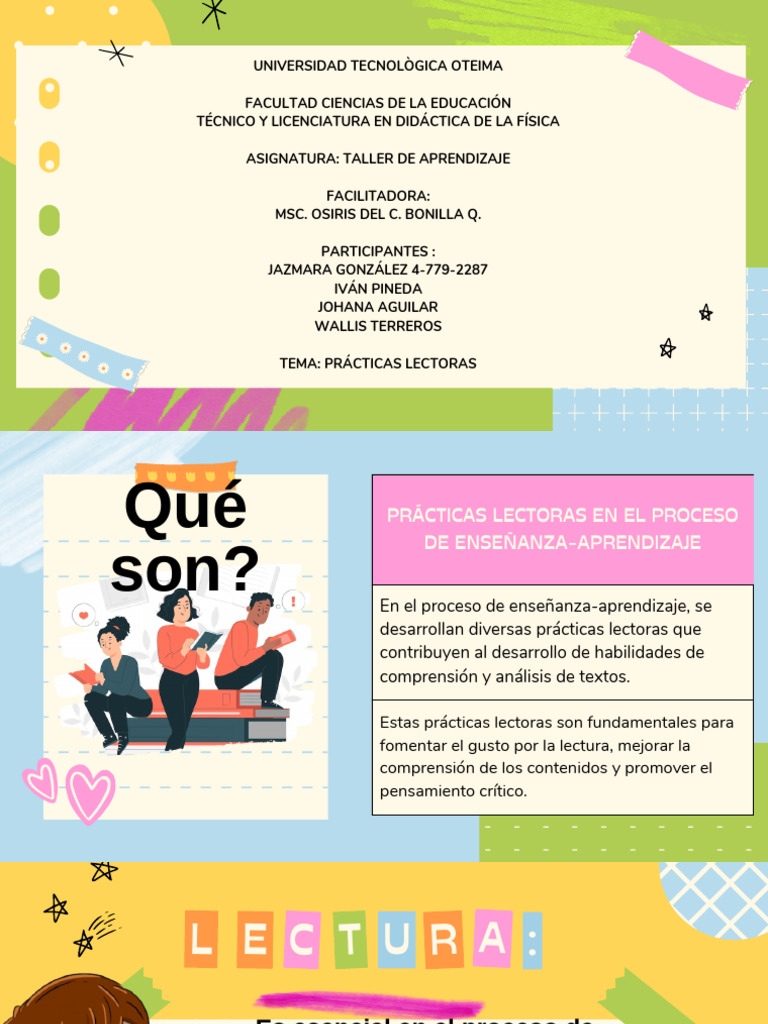 Presentación Prácticas Lectoras | PDF | Ciencia y matemáticas