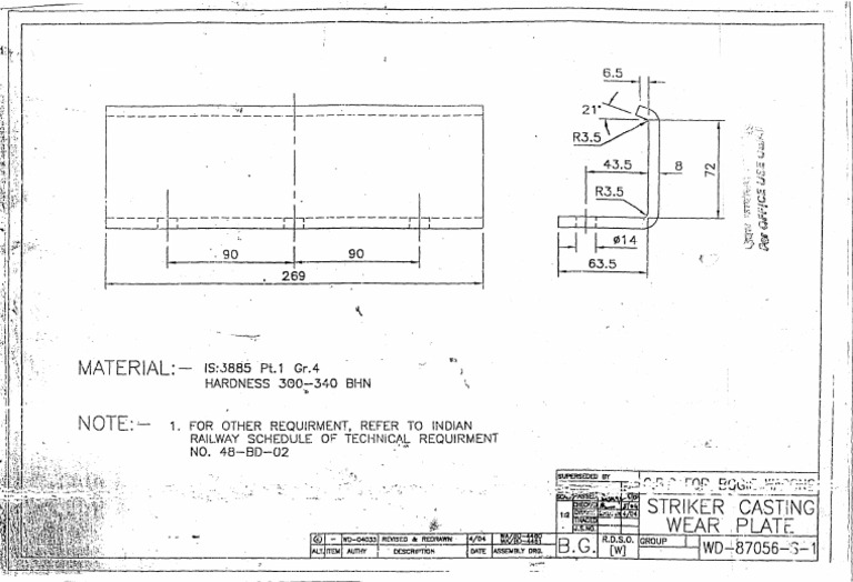 WD-87056-S-1 Alt-4 (Striker Casting Wear Plate) | PDF
