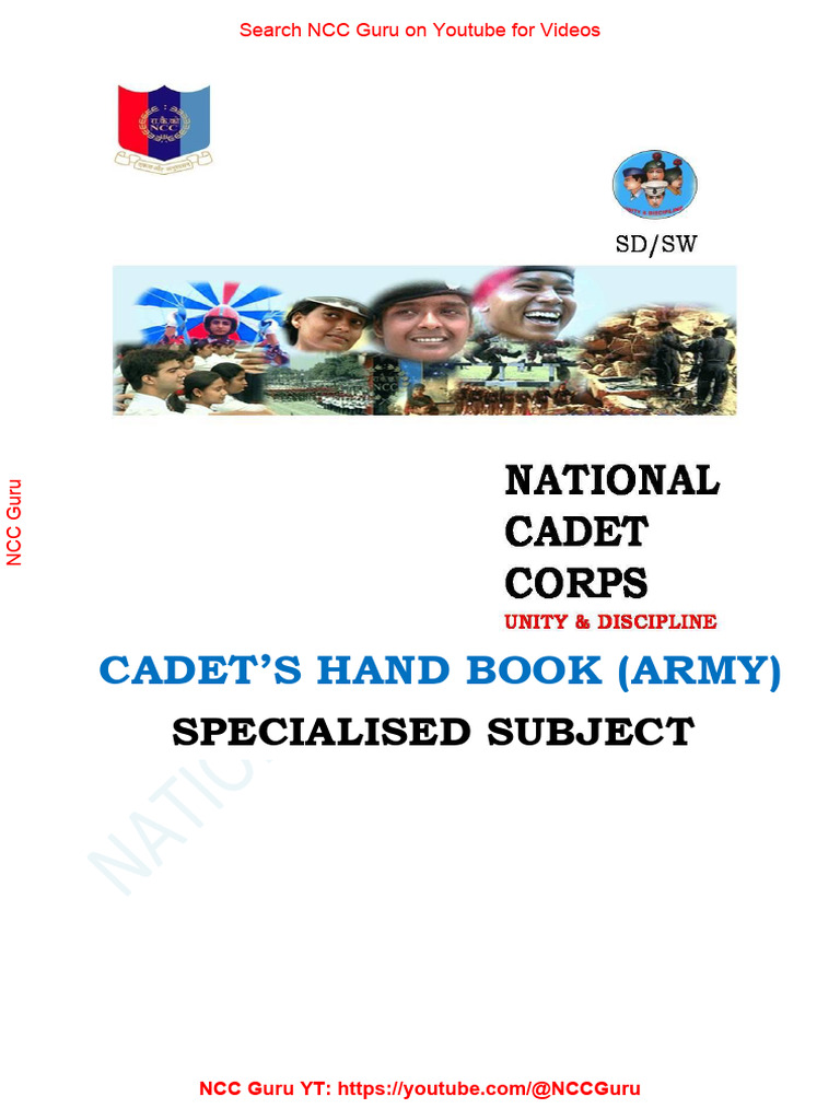 NCC Army Specialised Eng. 2019-20 by NCC Guru | PDF | Navies | Military ...