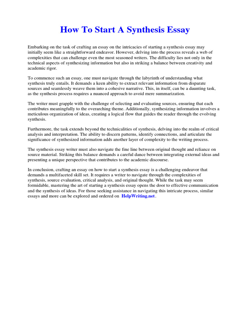 Start a Synthesis Essay Guide | PDF | 3 D Computer Graphics | Graphics