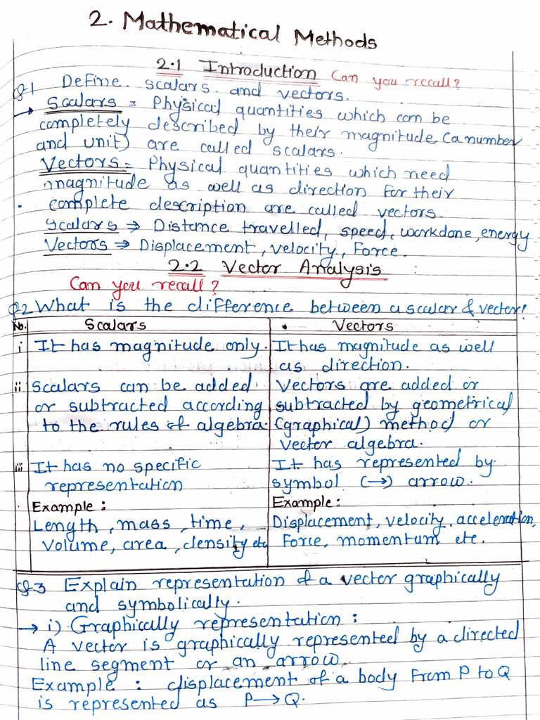 physics mansi chp 2 | PDF | Euclidean Vector | Physical Quantities
