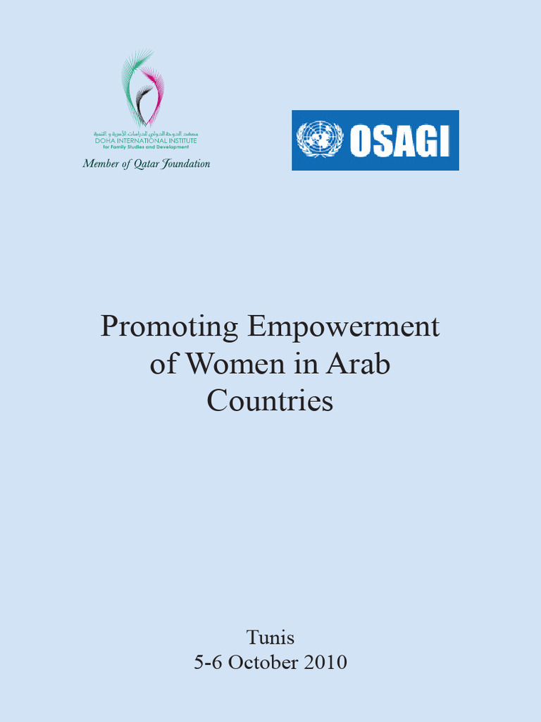 Empowerment of Women in Arab Countries | PDF | Empowerment | Human Rights