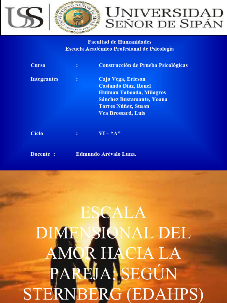 Escala Dimensional Del Amor Hacia La Pareja | PDF | Amor | Sicología