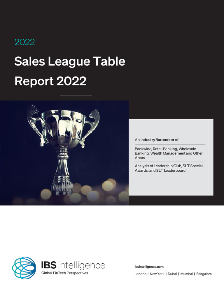 IBSi Sales League Table Report 2022 | PDF | Banks | Regulatory Compliance