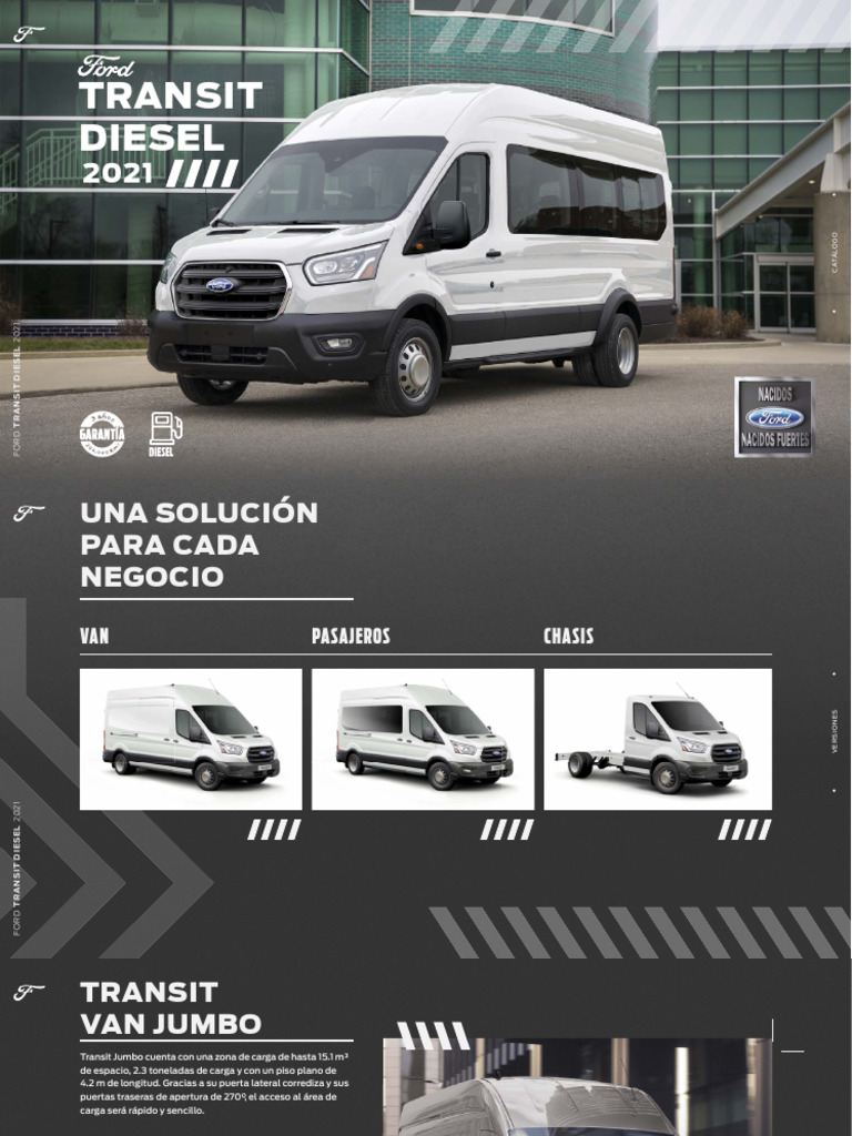 Ford Transit Van Diesel 2021 Catalogo Descargable | PDF | Eje ...