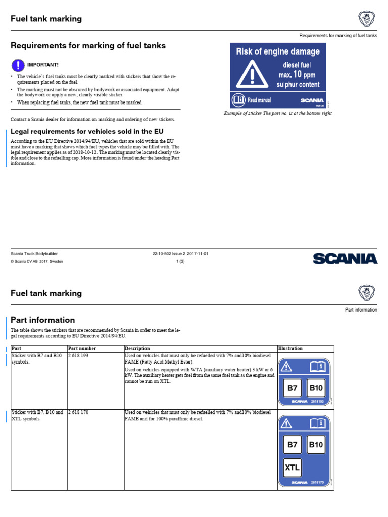 Fuel Tank Marking | PDF | Biodiesel | Diesel Fuel