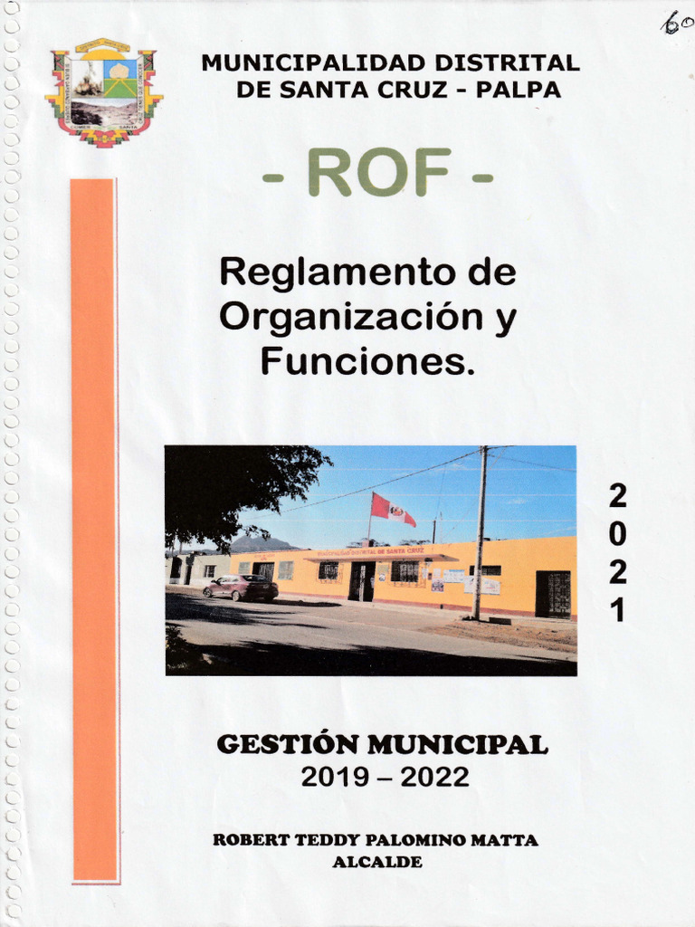 ROF - Reglamento de Organización y Funciones | PDF | Gobierno local | Regulación