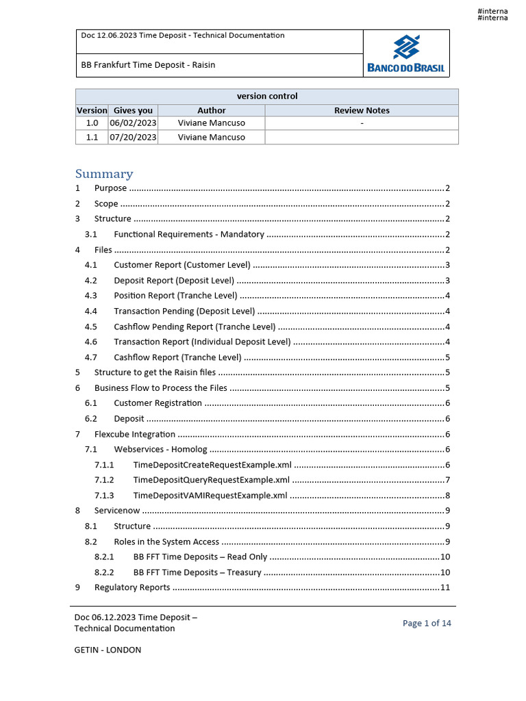 Process - Technical Documentation | PDF | Deposit Account | Banks