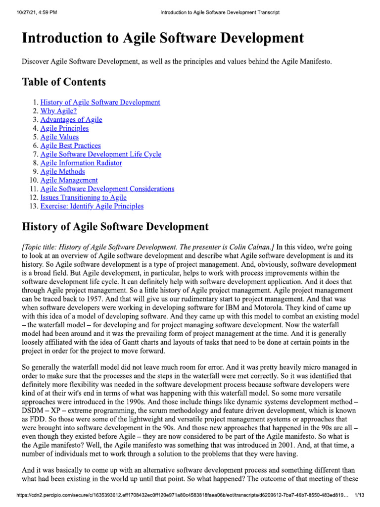 Agile Development Fundamentals | PDF