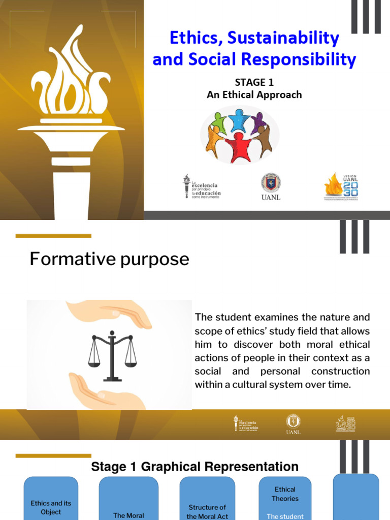 Presentation-Ethics, Sustainability and Social Responsability-Stage 1 EJ24 | PDF | Morality ...