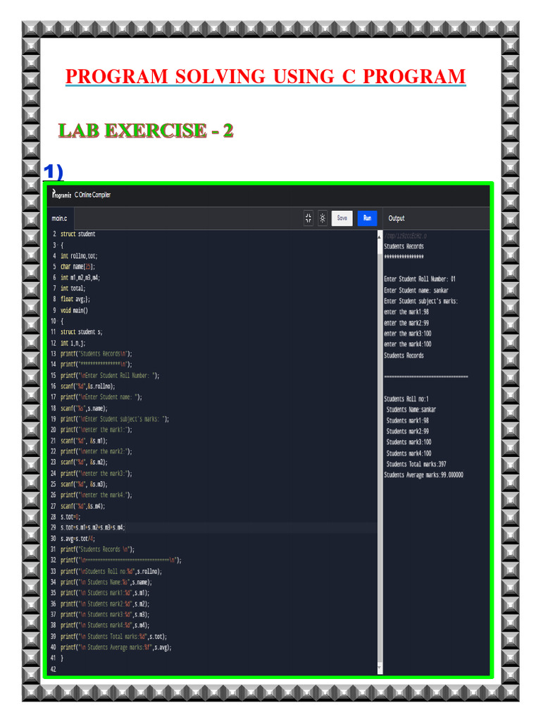 Lab Exercise 1 Pdf 