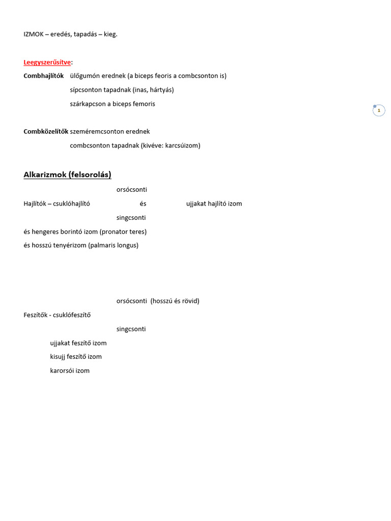 IZMOK - Eredés, Tapadás Kieg. | PDF