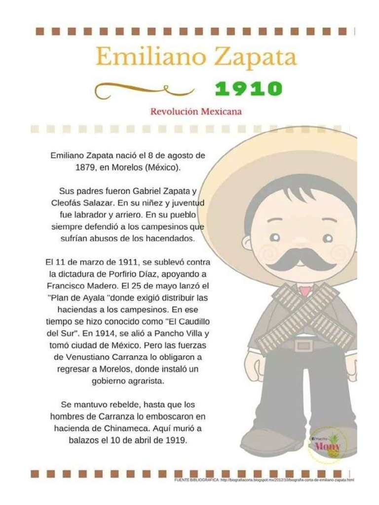 Biografia de Emiliano Zapata | PDF