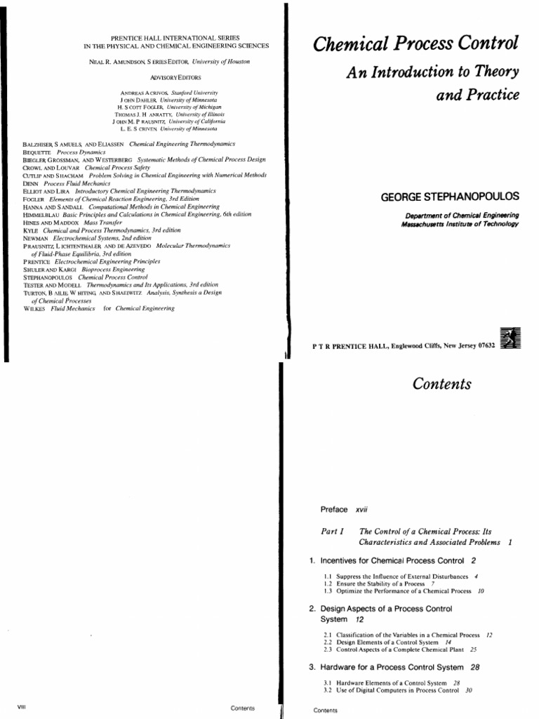Stephanopoulos-Chemical Process Control | PDF