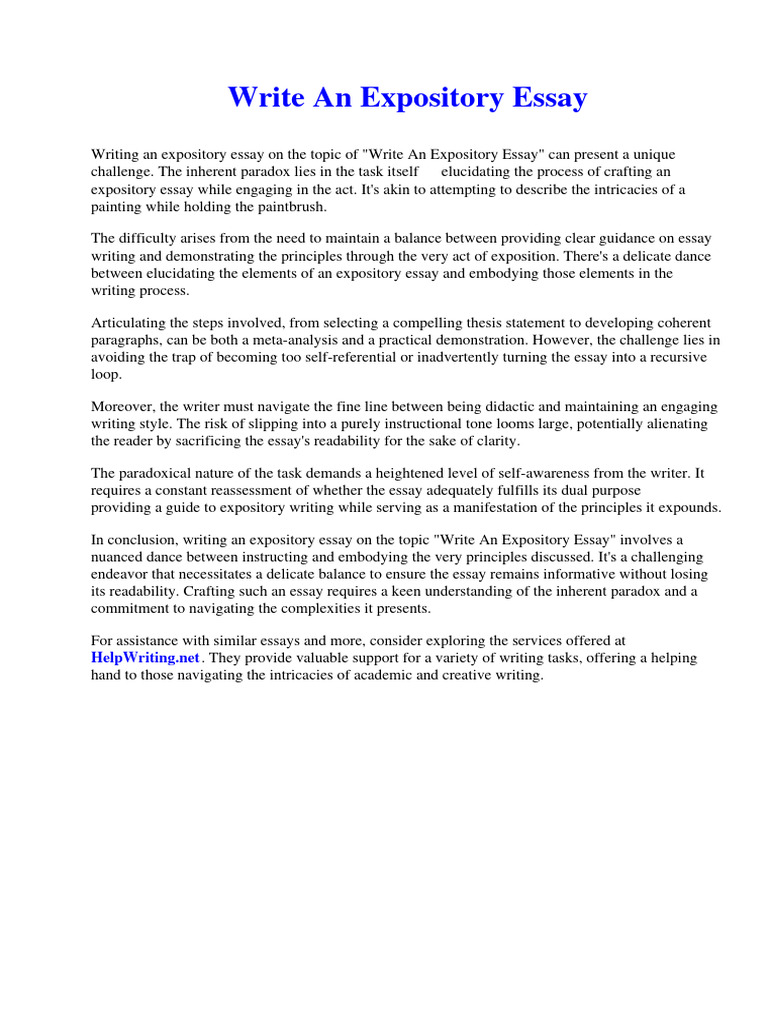Write An Expository Essay | PDF | Revenge | Thomas Jefferson