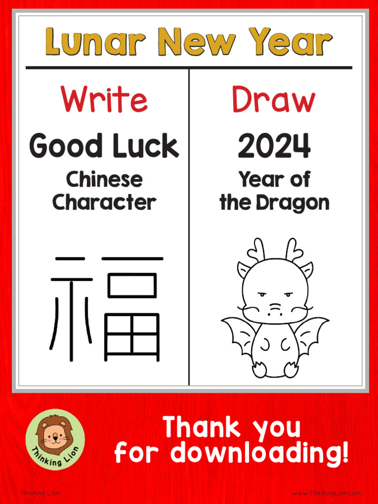 Draw Write: Lunar New Year | PDF | Chinese Zodiac | East Asia