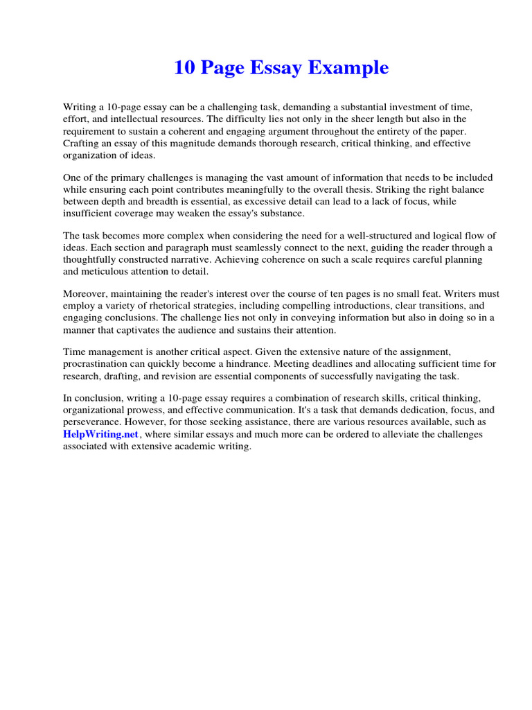 10 Page Essay Example | PDF | Capital Budgeting | Net Present Value