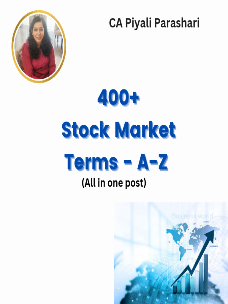 400+ Stock Market Terms | PDF | Stocks | Investing