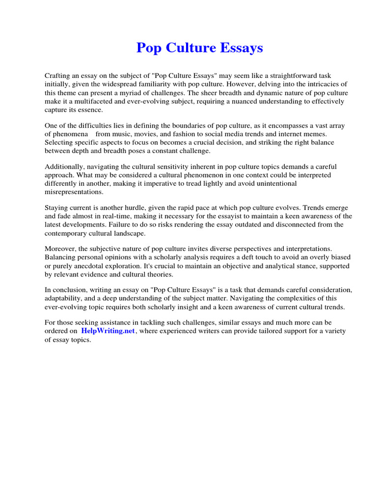 Pop Culture Essays | PDF | Mahayana | Bodhisattva