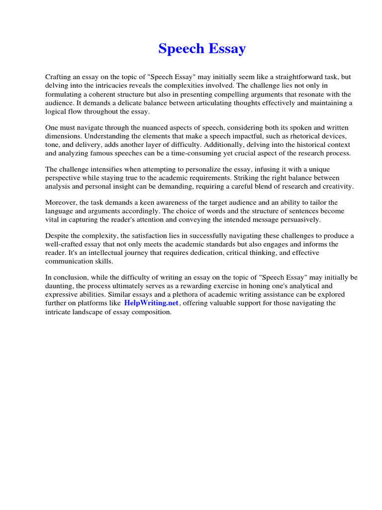 Speech Essay | PDF | Six Sigma | Sweatshop