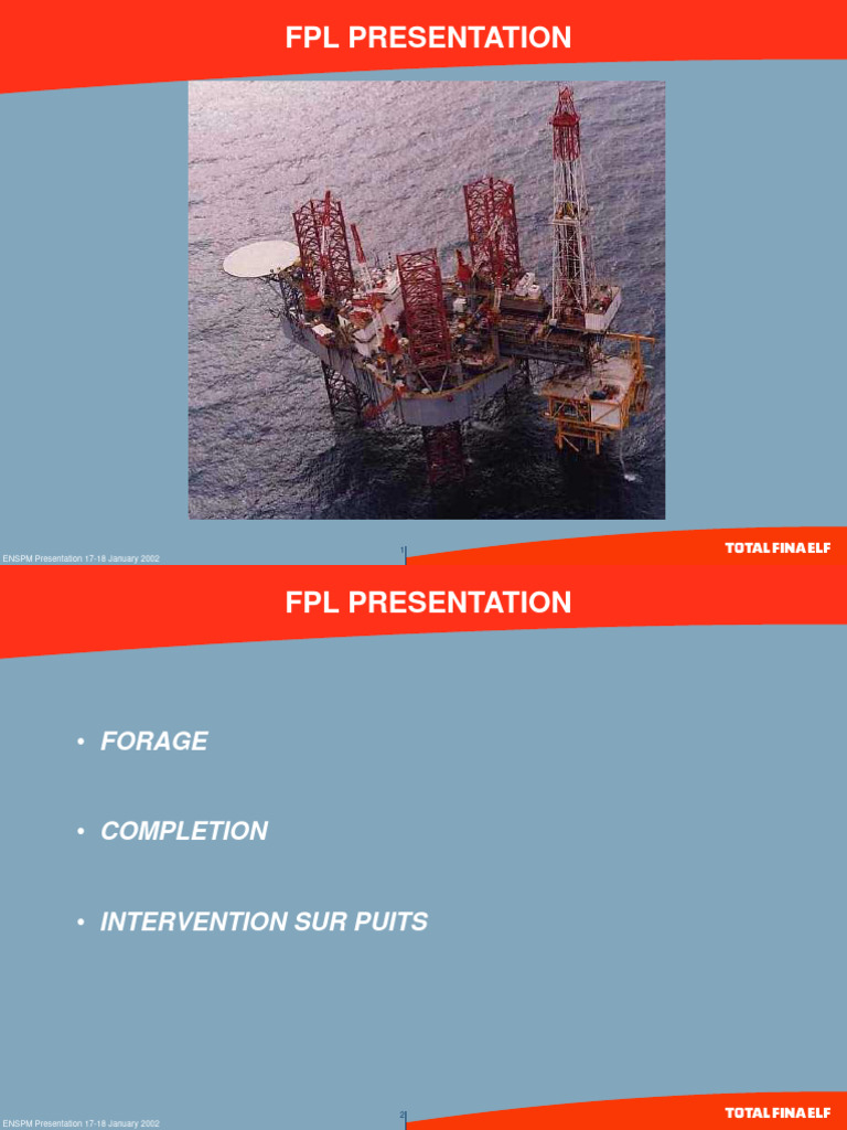 Présentation Forage - Completion. Intervention Sur Puits | PDF | Casing ...